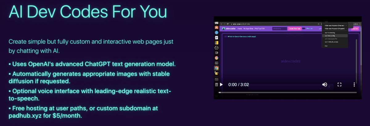 AIDev.Codes Full Review & Comparisons | Nextool.ai