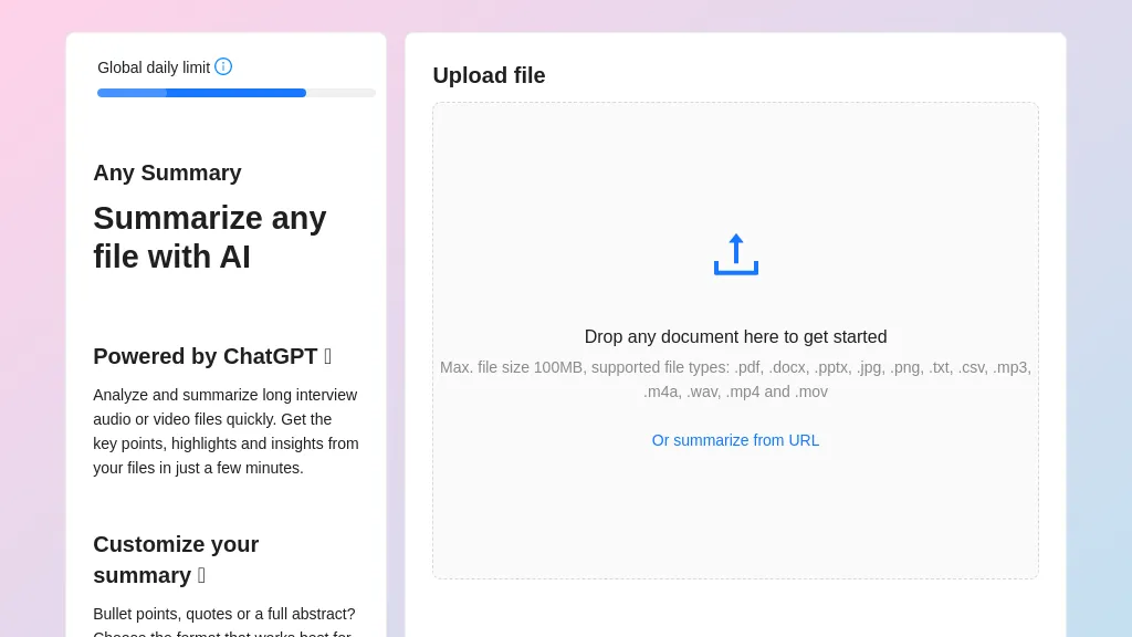 AnySummary Full Review & Comparisons | Nextool.ai