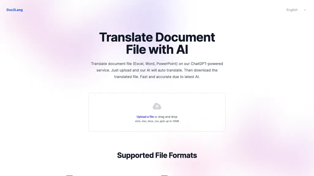 Doc2Lang Full Review & Comparisons | Nextool.ai