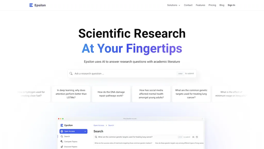 Epsilon Full Review & Comparisons | Nextool.ai