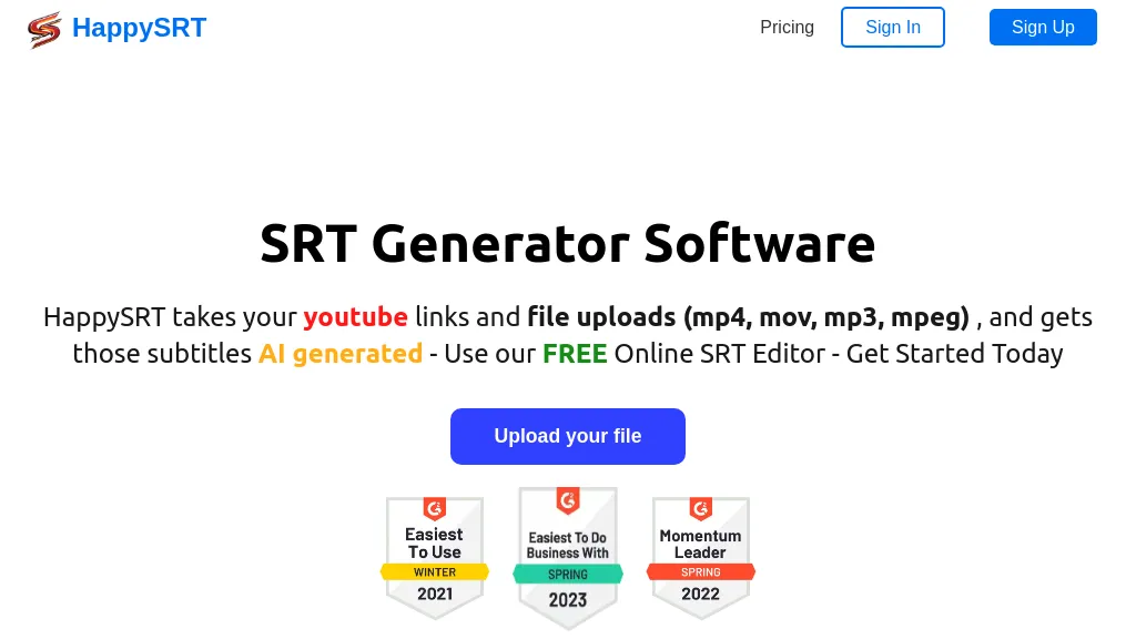 HappySRT Full Review & Comparisons | Nextool.ai