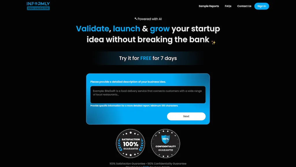 Informly Idea Validator Full Review & Comparisons | Nextool.ai